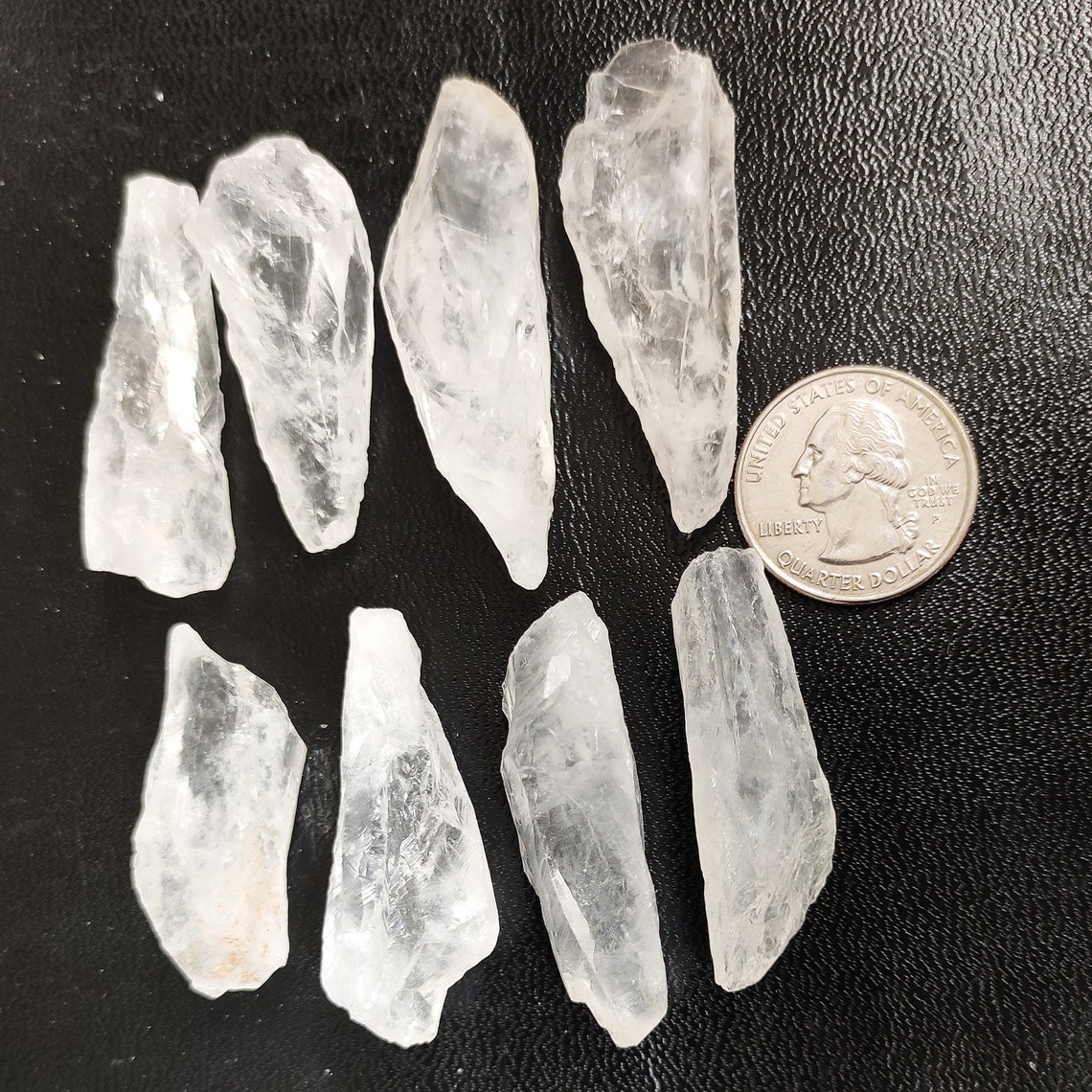 Crystal Quartz Shards Quartz Crystal Points Rough Crystal | Etsy