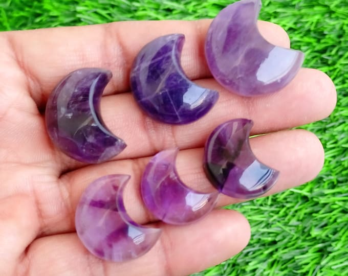 Natural Obsidian Moon Snowflake Obsidian Crescent Half Moon - Etsy