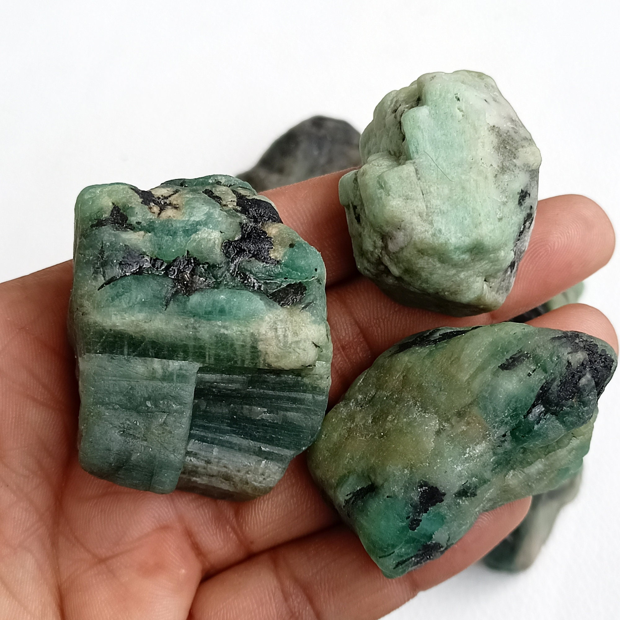 Emerald Rough Stone Raw Emerald Crystal Natural Emerald | Etsy