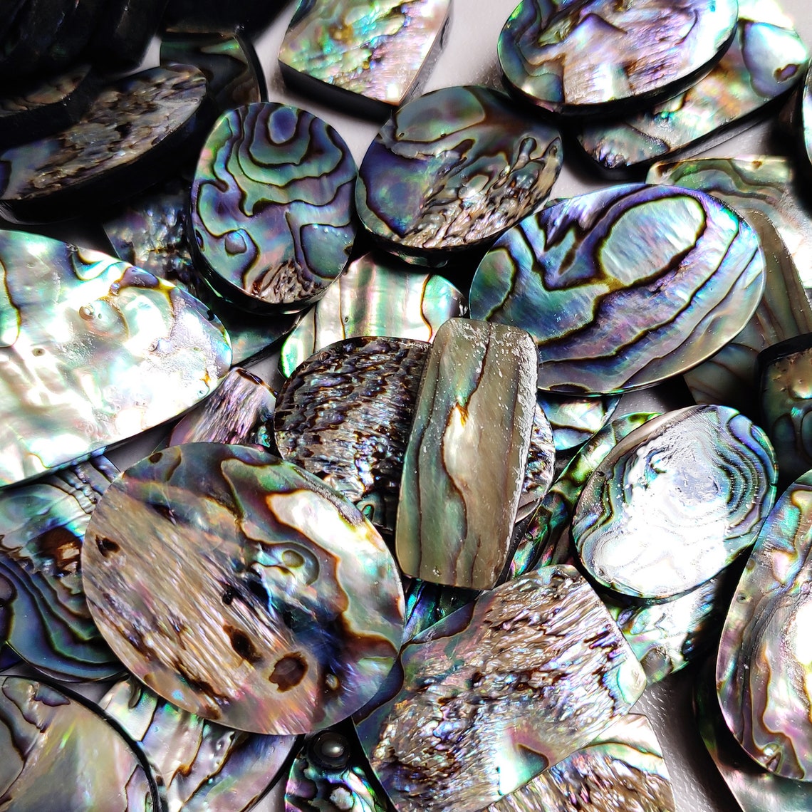 Abalone Shell Cabochon Abalone Stone Wholesale Lot Gems | Etsy