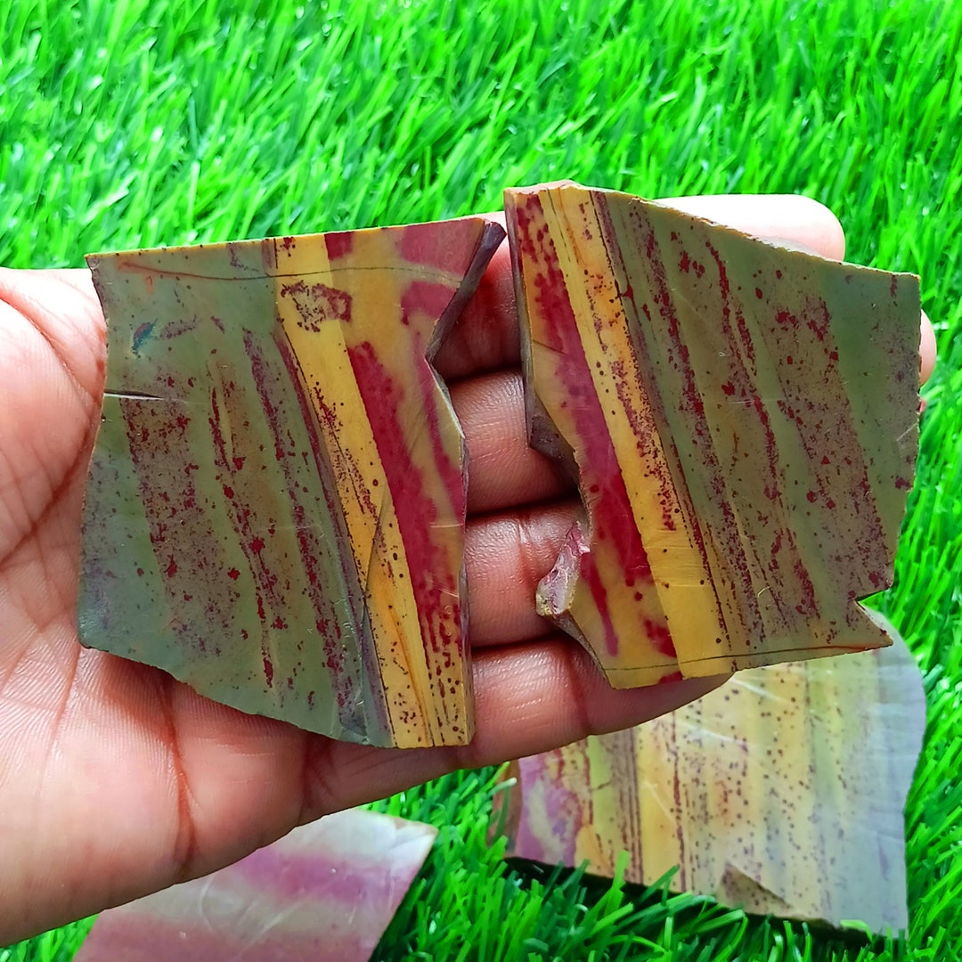 Natural Imperial Jasper Stone Slice, Imperial Jasper Crystal Slab ...