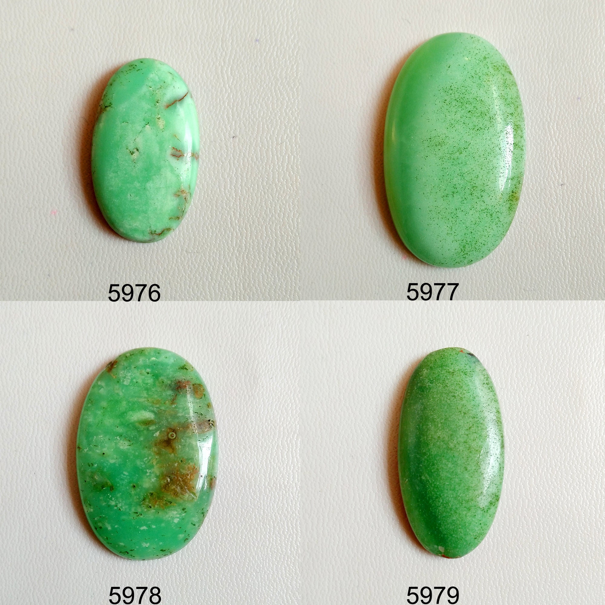 Chrysoprase Stone Crystal Chrysoprase Cabochon Natural | Etsy