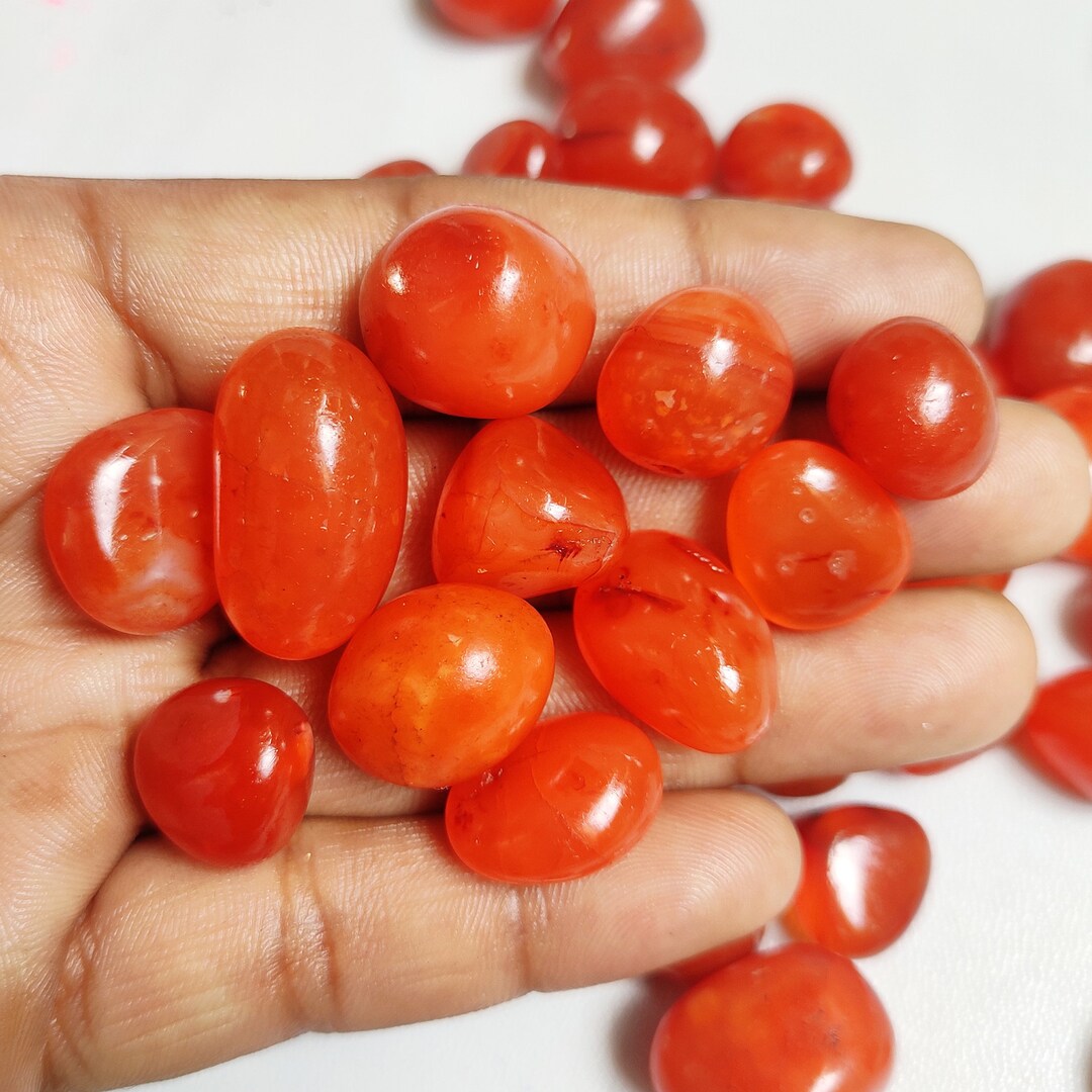 Carnelian Tumbled Stone, Carnelian Agate Tumble, Carnelian Loose Tumble ...