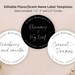 Chic Scent Name Round Labels, Elegant Product Flavor Name Template ...
