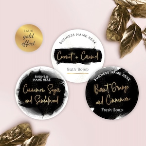 Editable Scent Name Labels Template, Customizable Flavour Food Stickers ...