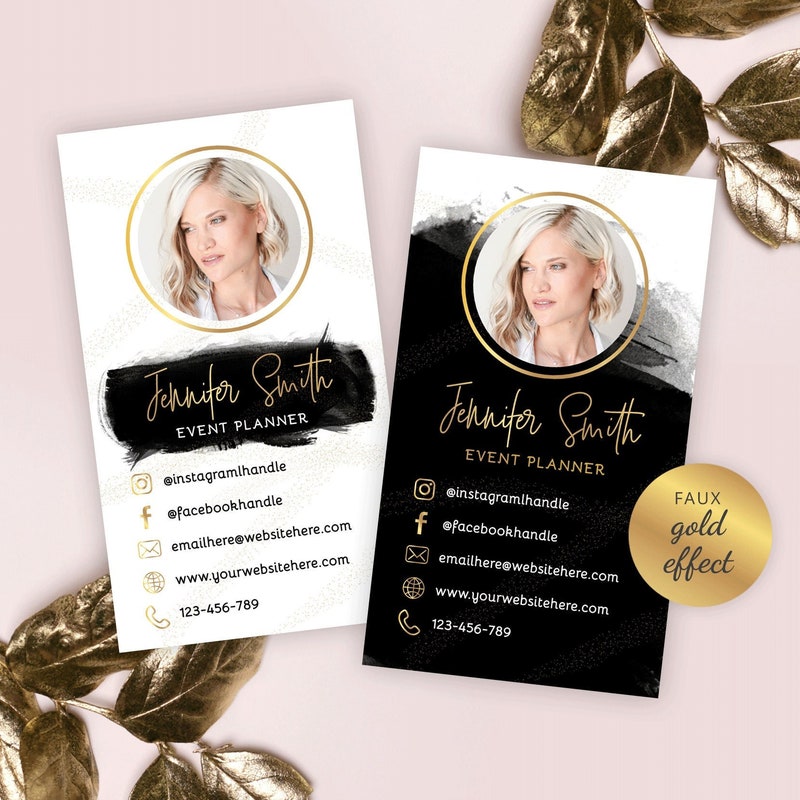 Custom Photo Business Cards - Etsy