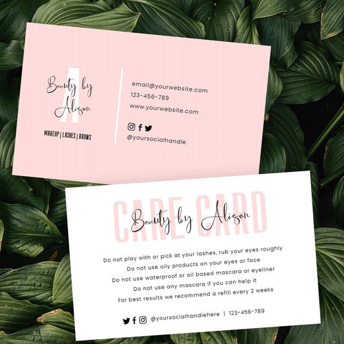 Minimalist Care Card Template Customisable Care Cards Care | Etsy