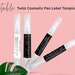 Cuticle Oil Pen Label Template Editable Cosmetic Twist Tube - Etsy