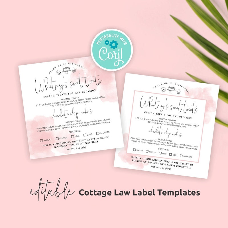 Ohio Cottage Food Labels - Etsy