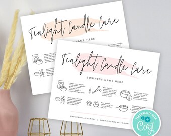 Tealight Candle Warning Labels - Etsy Australia