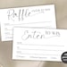 Minimal Enter to Win Template, DIY Raffle Ticket Template, Business ...