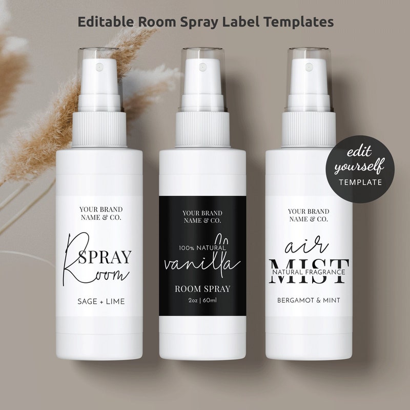 Room Spray 4oz Stickers - Etsy