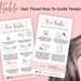 Hair Tinsels Application Guide Template Editable Tinsel Hair | Etsy