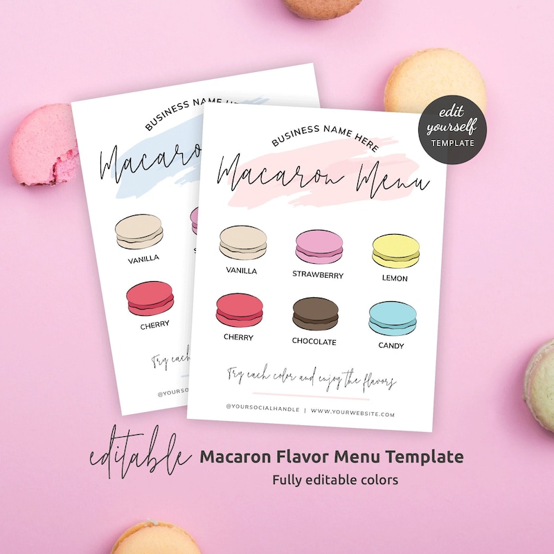 Custom Names for Macaron - Etsy