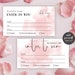 Custom Blush Pink Raffle Ticket, Feminine Watercolor Enter to Win Token ...