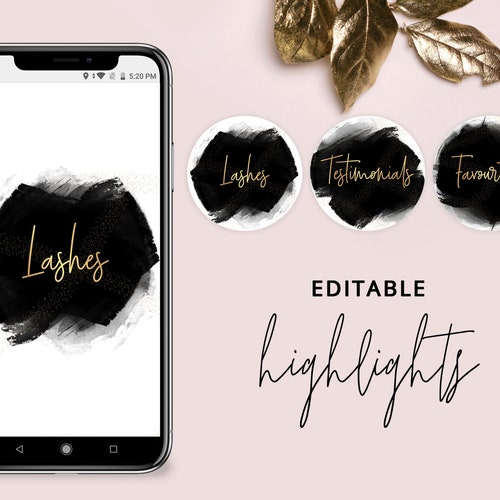 Editable Instagram Highlights Template DIY Instagram Story - Etsy