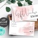 MINI Gift Voucher Template, Editable Gift Certificate Template ...