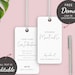 Minimalist Hang Tag Template, Editable Fashion Tag, Printable Swing ...