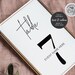 Custom Table Numbers Template Minimalist Business Event Table - Etsy