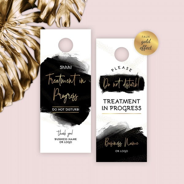 Do Not Disturb Sign Treatment in Progress - Etsy