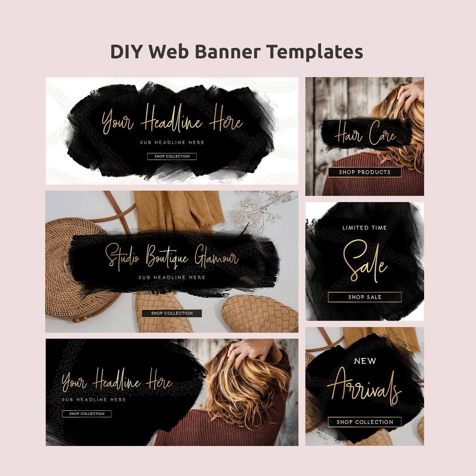 DIY Web Banners Editable Website Banner Templates Website | Etsy