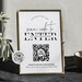 Minimal QR Code Raffle Sign Template, Custom Enter to Win Scannable ...