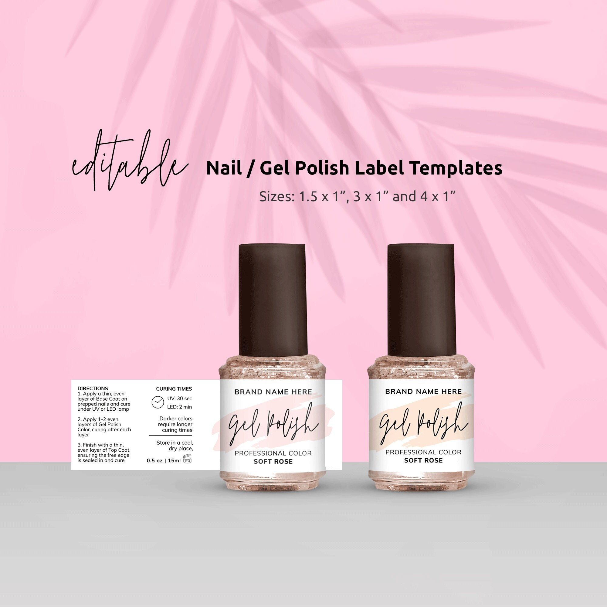 Printable Nail Polish Bottle Template