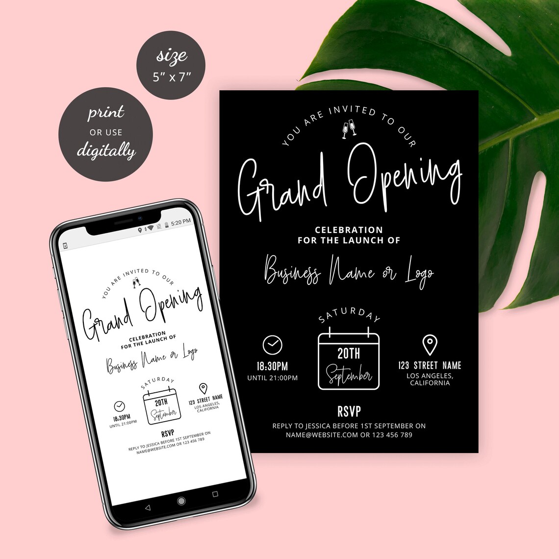 Grand Opening Flyer Template Business Launch Event Invite - Etsy