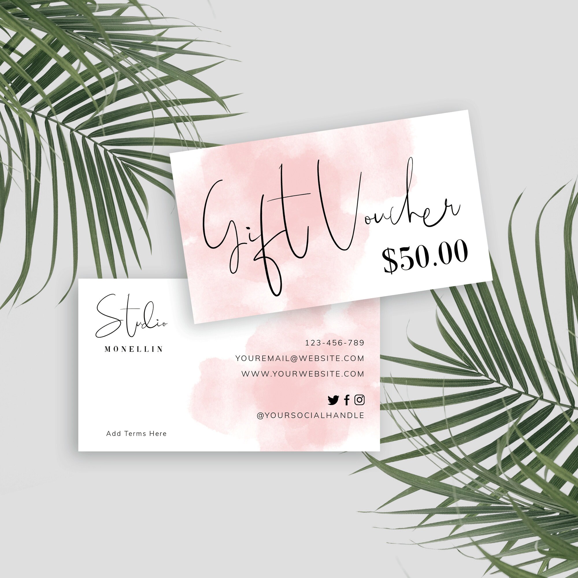 MINI Gift Voucher Template Editable Gift Certificate | Etsy