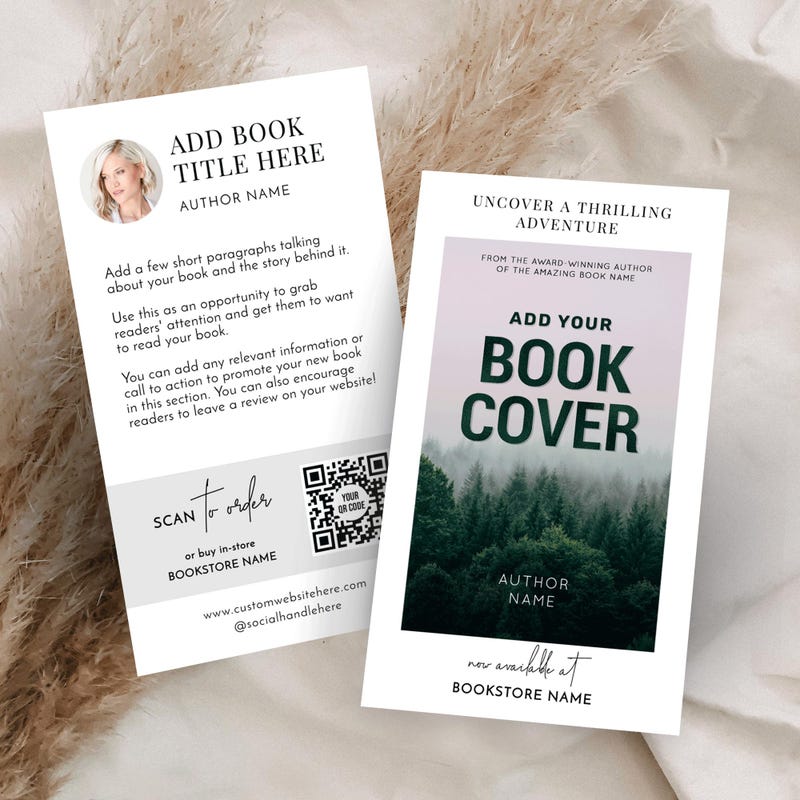 Book Launch Business Card - Etsy