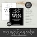 Editable Raffle Sign Template, Minimalist Enter to Win 8x10" Poster ...