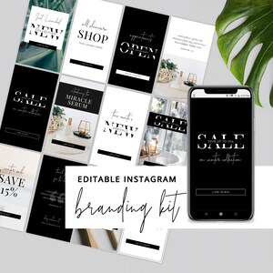 Editable Instagram Branding Kit, Instagram Stories and Posts Design ...