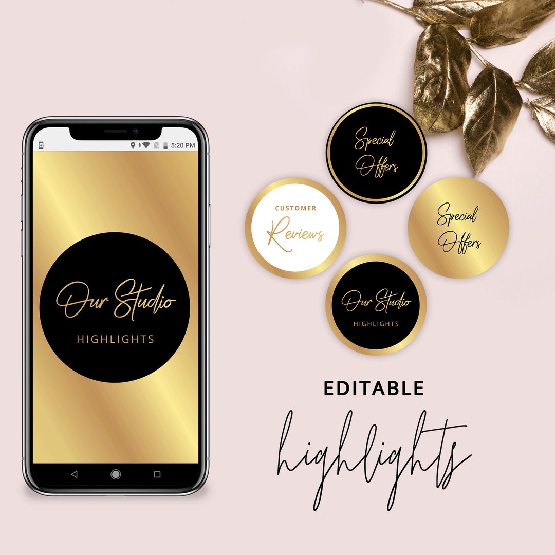 Editable Instagram Highlights Template, DIY Instagram Story Covers ...