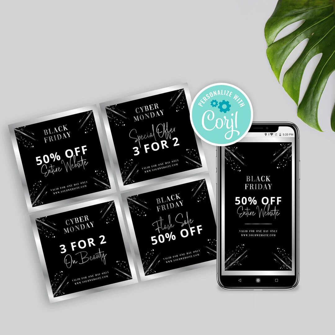 Christmas Sale Instagram Templates, Winter Instagram Marketing Flyer ...