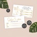 DIY Raffle Ticket Template, Faux Gold Effect Enter to Win Name Cards ...