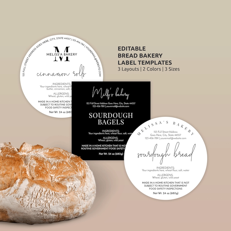 Bakery Labels - Etsy