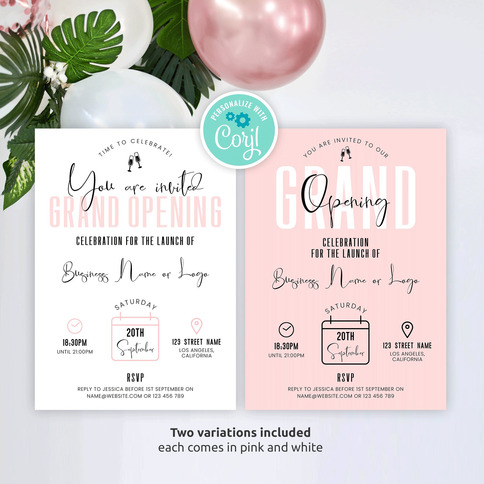 Business Launch Flyer Template Grand Opening Event Invite - Etsy