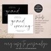 Business Grand Opening Welcome Sign Template, Elegant Boutique Launch ...
