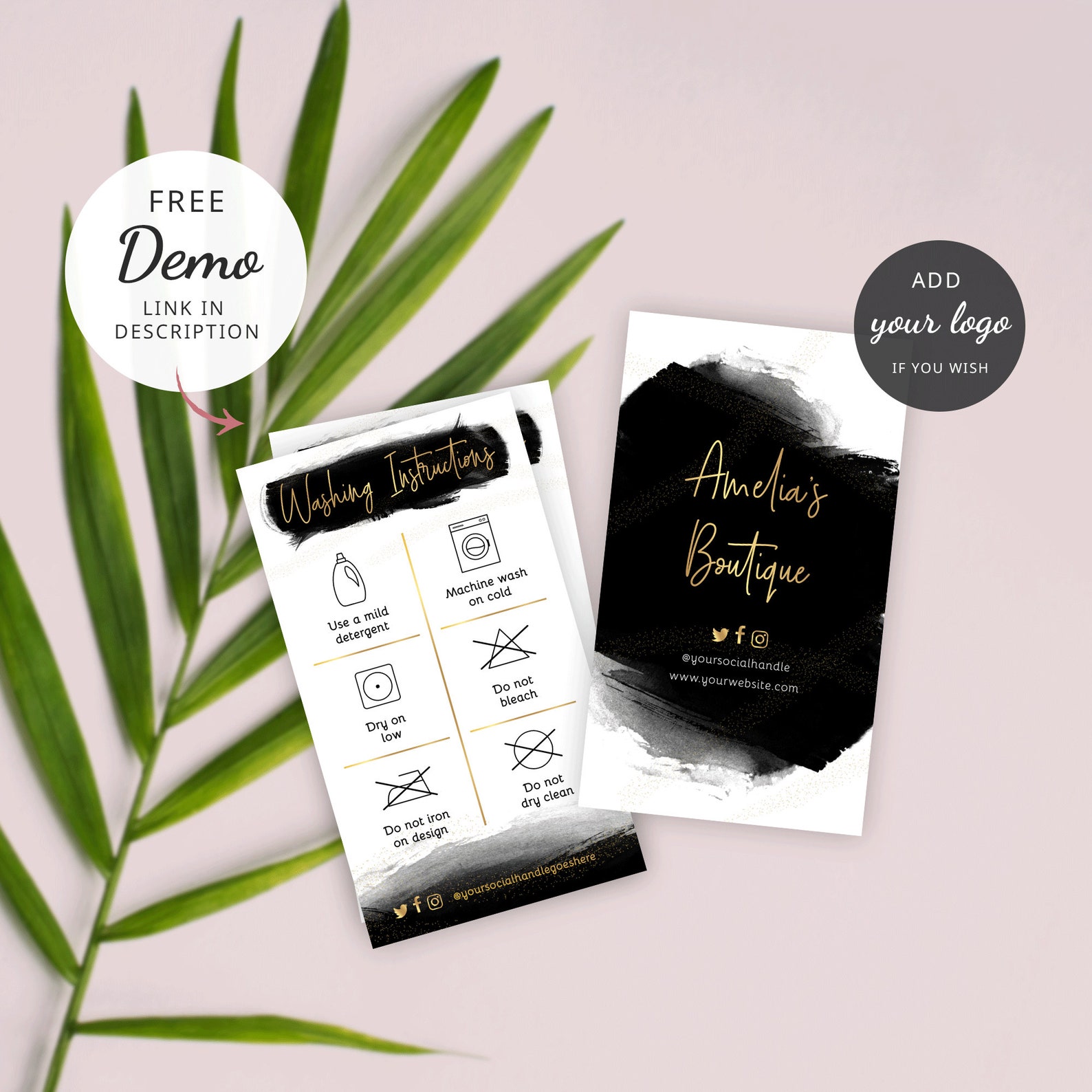 Clothing Washing Instructions Template Customizable T-shirt - Etsy