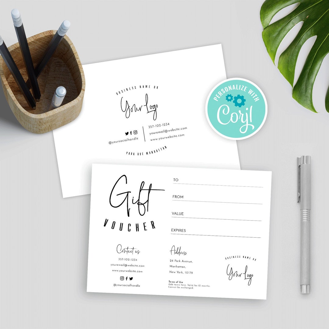 Printable Gift Voucher Template, Editable Independence Day Gift ...