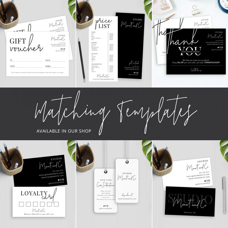Author Bookmark Template, Custom Book Cover Bookmark, Minimalist Design ...