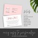 DIY Care Card Template, Beauty Care Card Design, Feminine Care ...