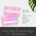 DIY Rewards Card Printable Beauty Loyalty Cards Template - Etsy