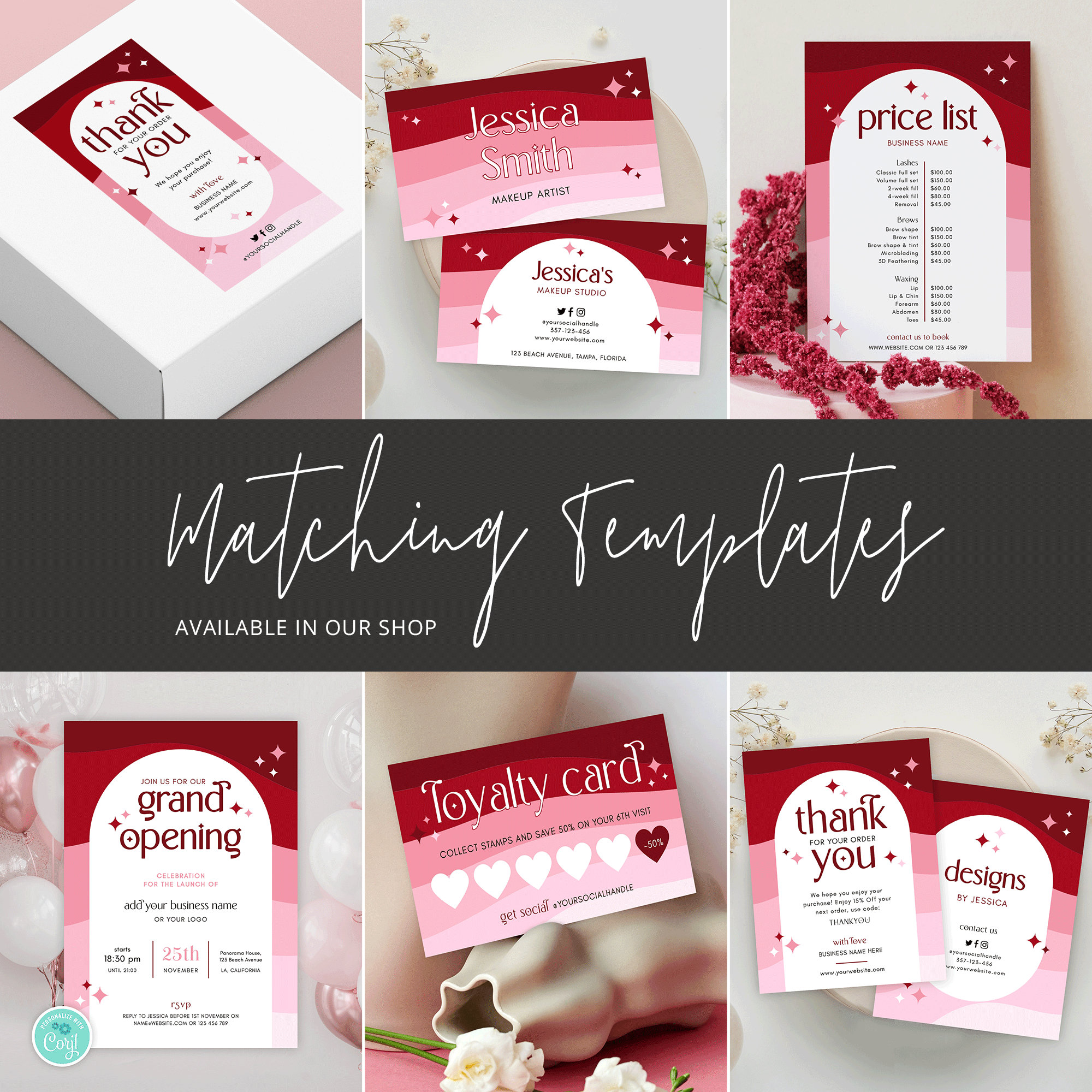 Trendy Pink Raffle Tickets Template, Custom Enter to Win Name Cards ...