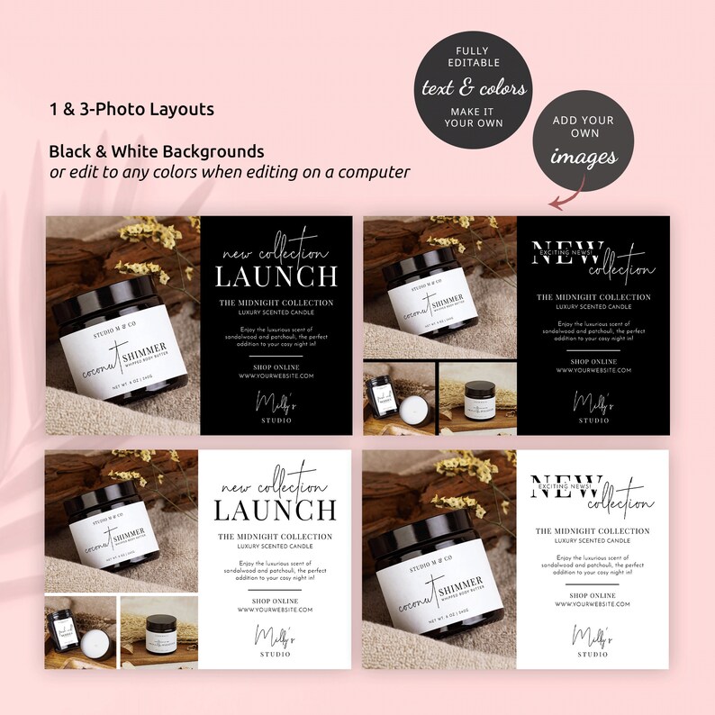 Product Launch Flyer Template New Collection Announcement - Etsy