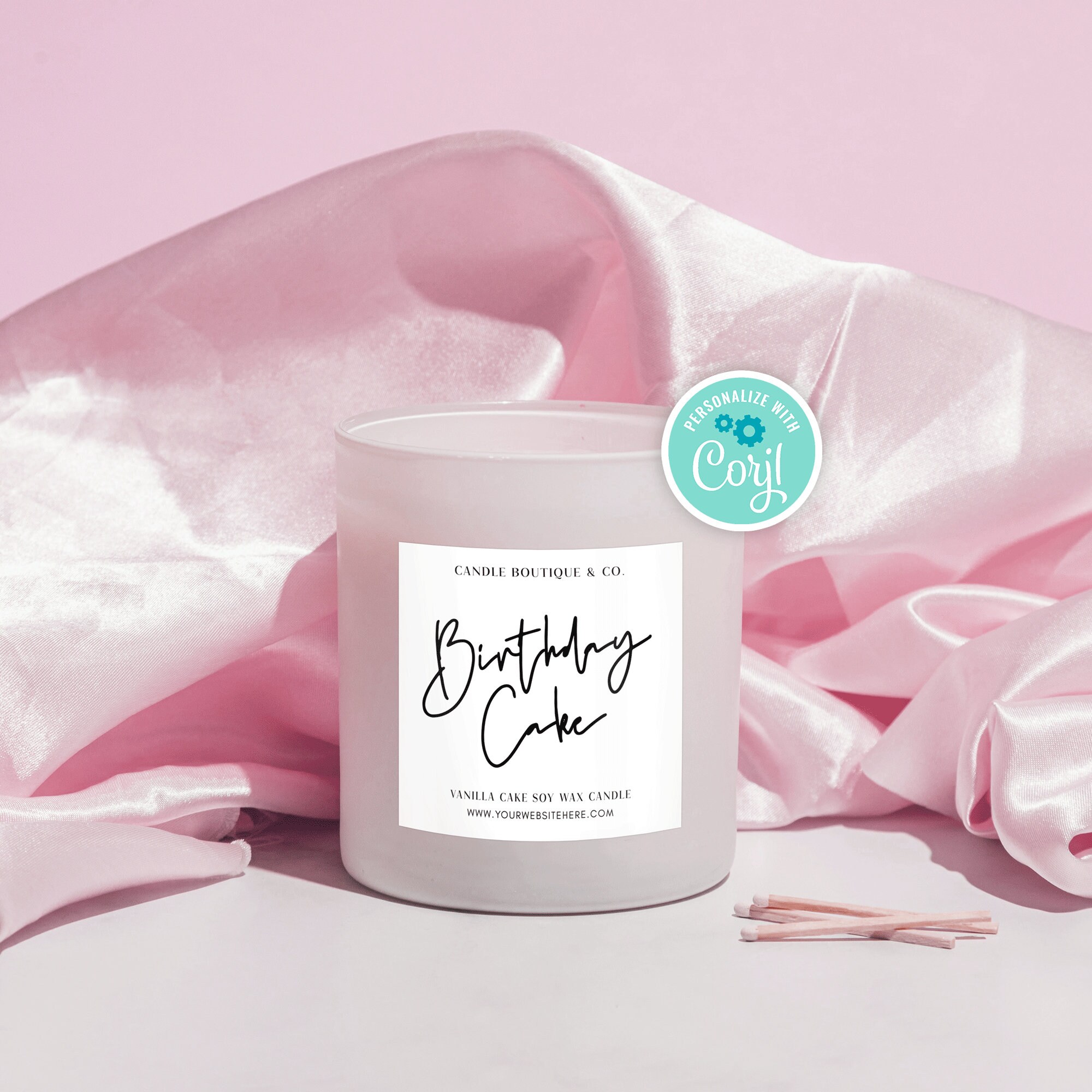 Birthday Candle Label Templates Birthday Cake Candles - Etsy