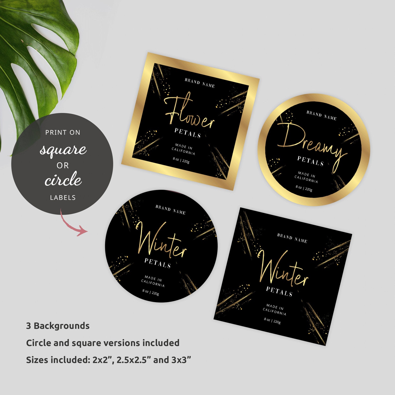 Editable Labels Template, Product Labels Design, Printable Winter Jar ...