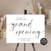 Business Grand Opening Welcome Sign Template, Elegant Boutique Launch ...