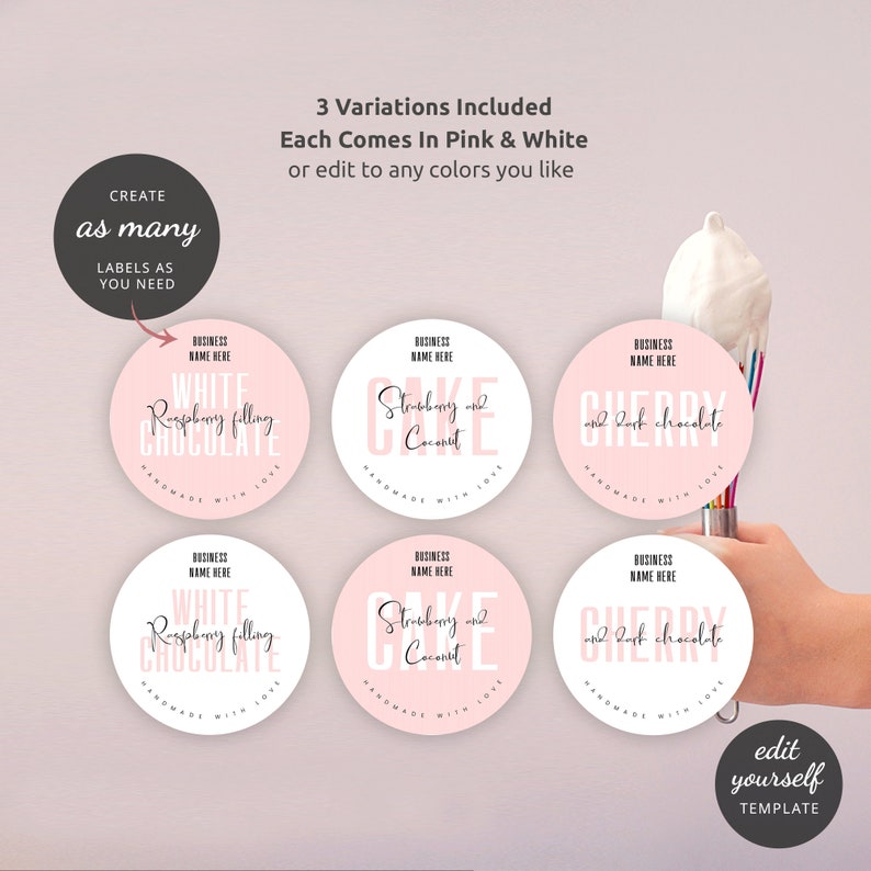 Flavor Labels Template Editable Scent Name Product Labels - Etsy