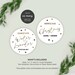Christmas Scent Name Labels Template Printable Winter Flavour - Etsy